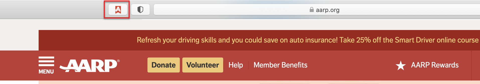 How To Pin AARP Perks to Your Safari Toolbar